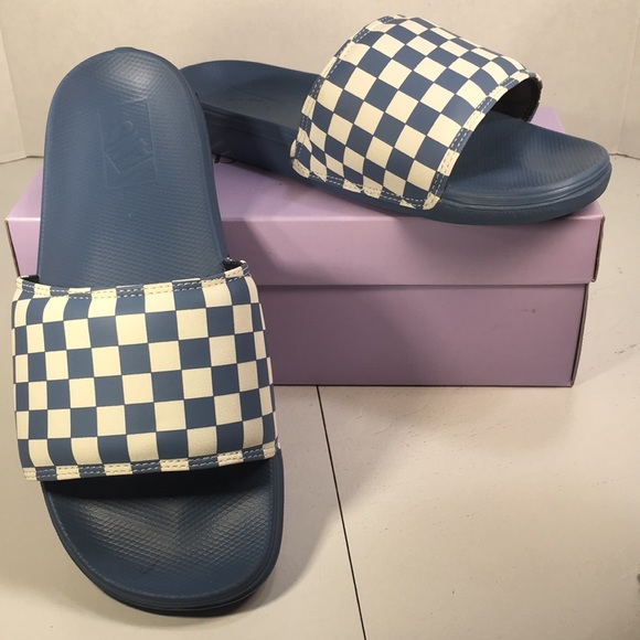 Vans | Shoes | Nwt Vans La Costa Checkerboard Slides Mens | Poshmark